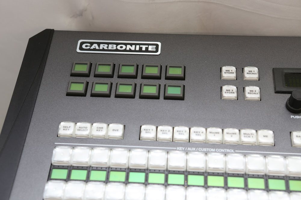 Ross Carbonite 4802AR-223-01 Control Panel + 4802AR-202-01 24-Input Fr ...