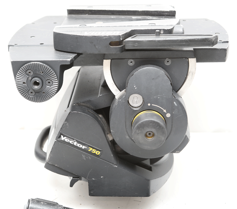 Vinten Vector 750 Heavy Duty Pan Head With pan arms, 154Lb load capaci ...